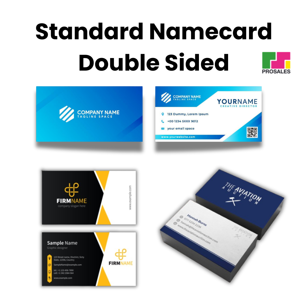 Standard Name Card Double Sided – Prosales Print